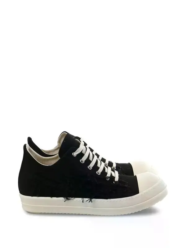 Rick Owens Lace-up Distressed Sneakers