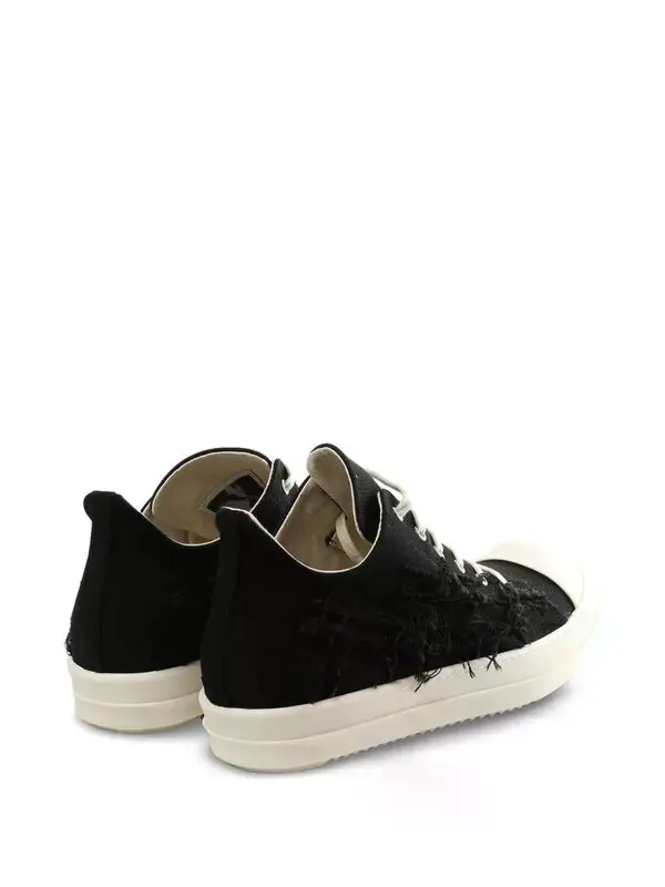 Rick Owens Lace-up Distressed Sneakers