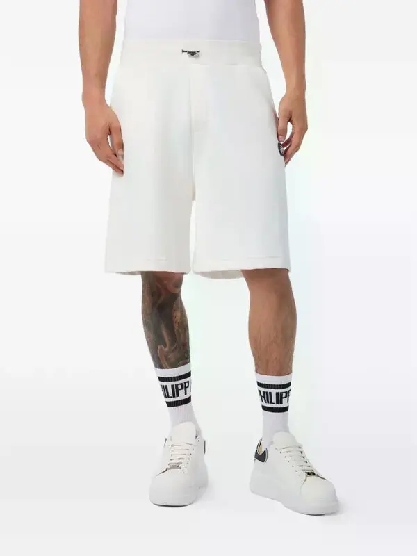 Philipp Plein Logo-motif Fleece Shorts