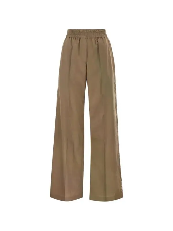 Brunello Cucinelli Elasticated Waistband Trousers - Brown