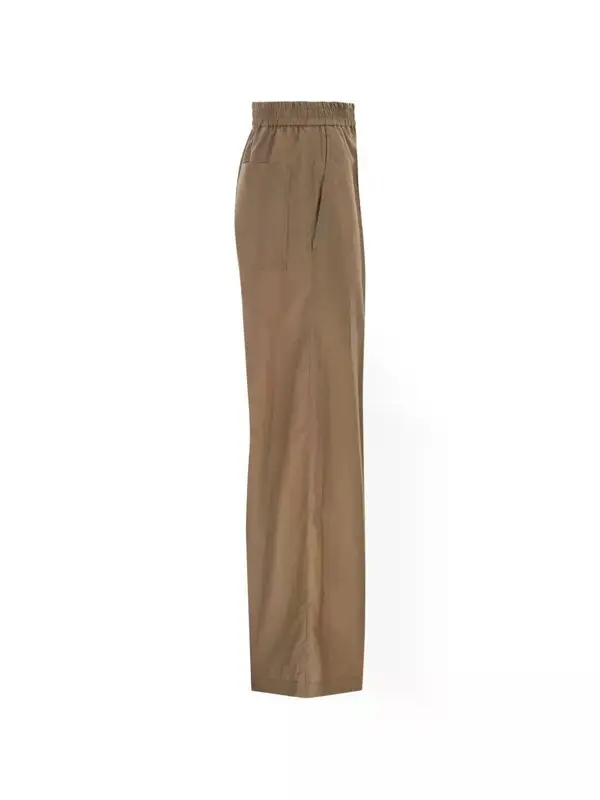 Brunello Cucinelli Elasticated Waistband Trousers - Brown