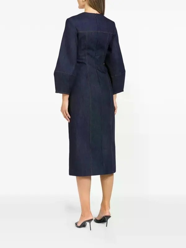Florence & Fortitude Square Neck Button Dress