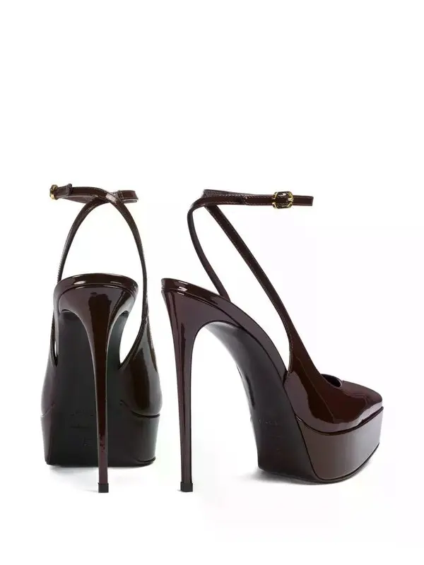 LE SILLA Uma Slingback Heeled Pumps - Brown