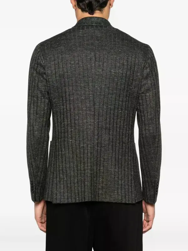 Tagliatore Double-breasted Pinstripe Jacket - Grey
