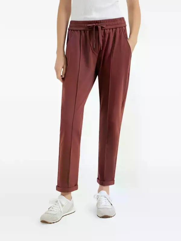 Brunello Cucinelli Drawstring Track Pants - Red