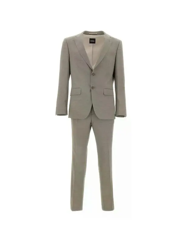 BOSS Micro-pattern Suit - Neutrals