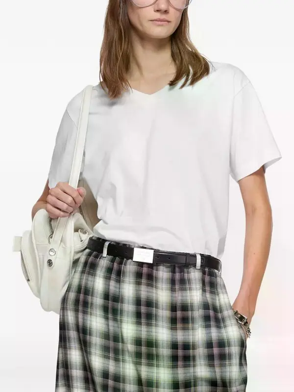 Acne Studios V-neck T-shirt With Satin Label