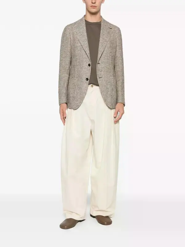 Tagliatore Checked Blazer - Neutrals