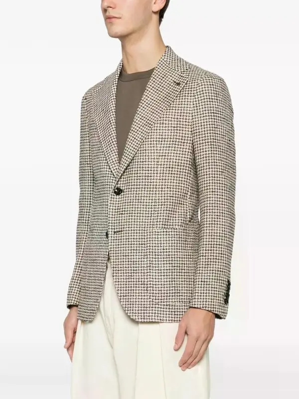 Tagliatore Checked Blazer - Neutrals