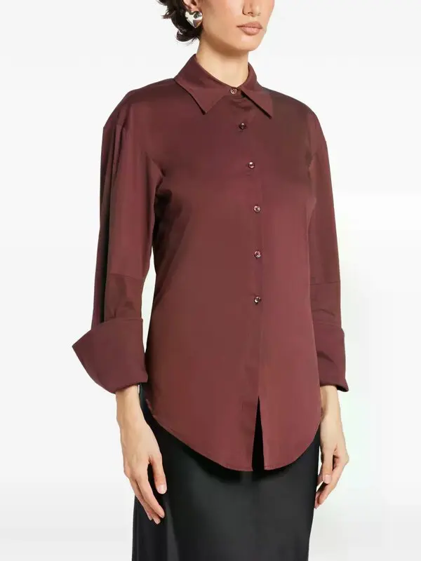 SIMONMILLER Back-tie Shirt - Brown