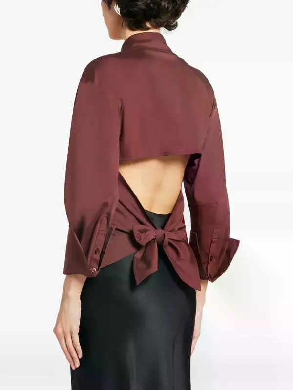 SIMONMILLER Back-tie Shirt - Brown