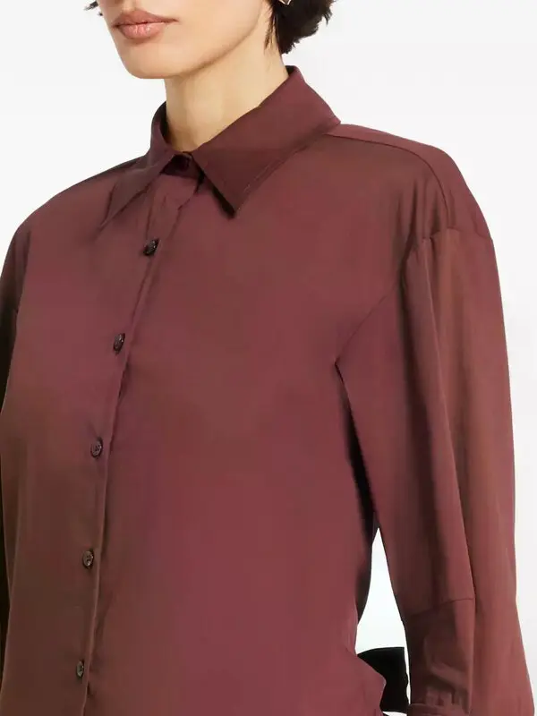 SIMONMILLER Back-tie Shirt - Brown