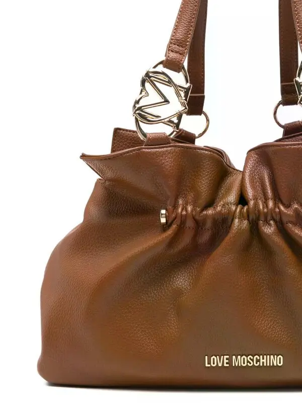 Moschino Gathered Handle Shoulder Bag - Brown