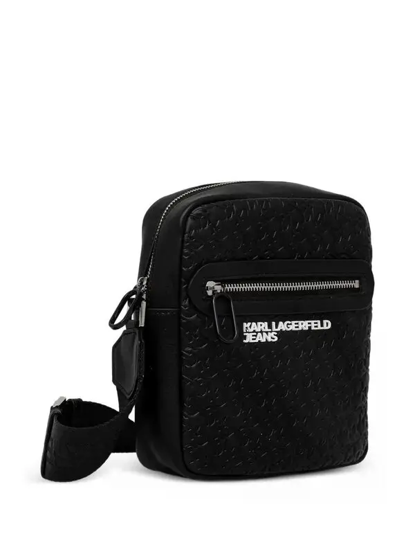 Karl Lagerfeld Embossed Messenger Bag