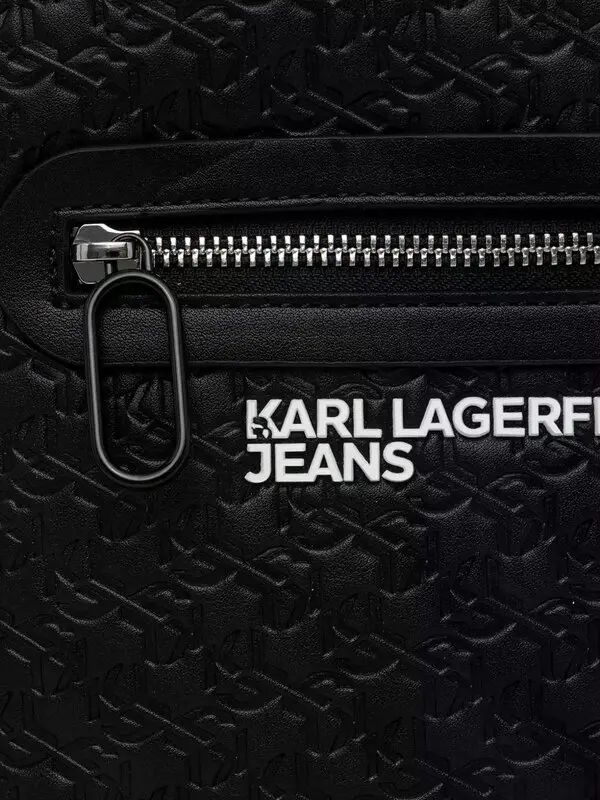 Karl Lagerfeld Embossed Messenger Bag