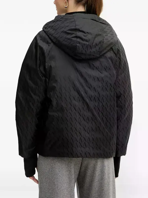Armani Exchange Patterned Hooded Jacket