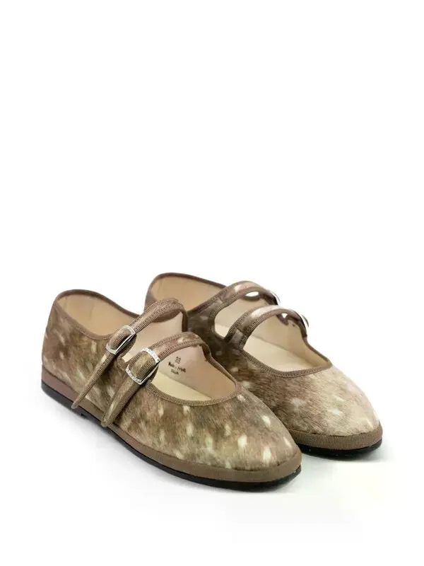 GONDOLINA Deer-print Ballet Flats