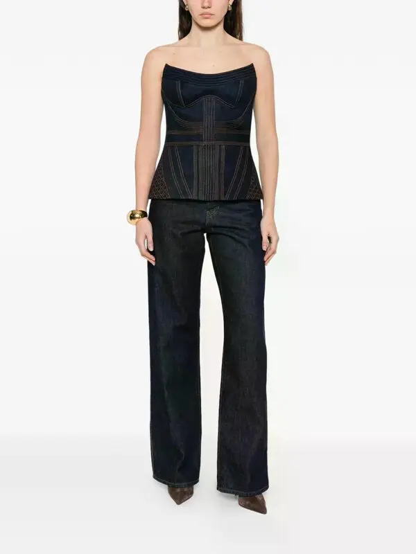 Zimmermann Corded Denim Corset
