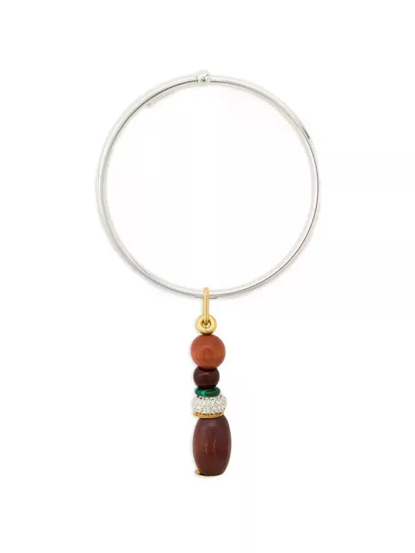 Timeless Pearly Beaded Pendant Necklace - Silver