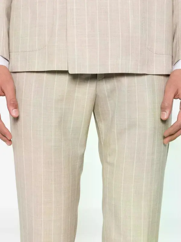 Tagliatore Striped Suit - Neutrals