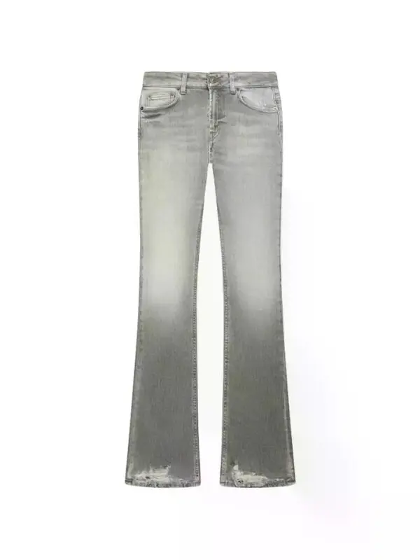 DONDUP Frayed Hem Jeans - Grey
