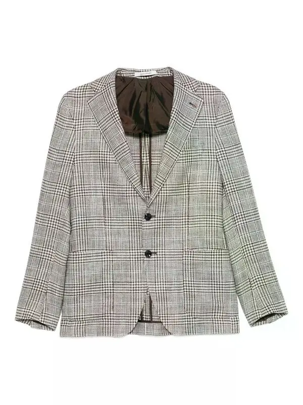 Tagliatore Checked-pattern Blazer - Neutrals