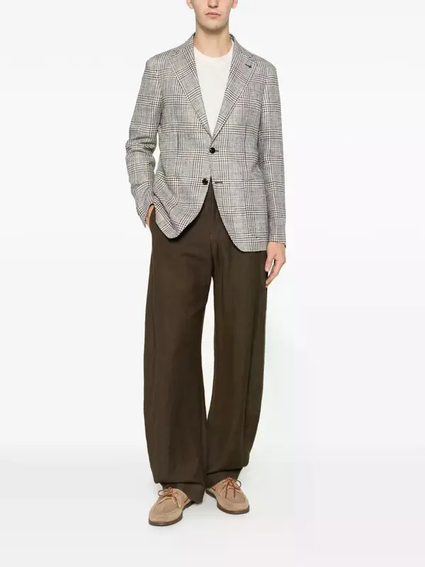 Tagliatore Checked-pattern Blazer - Neutrals