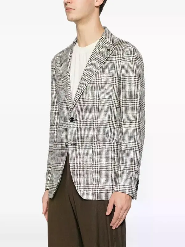 Tagliatore Checked-pattern Blazer - Neutrals