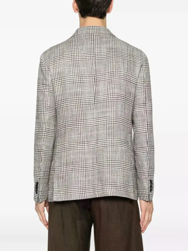 Tagliatore Checked-pattern Blazer - Neutrals