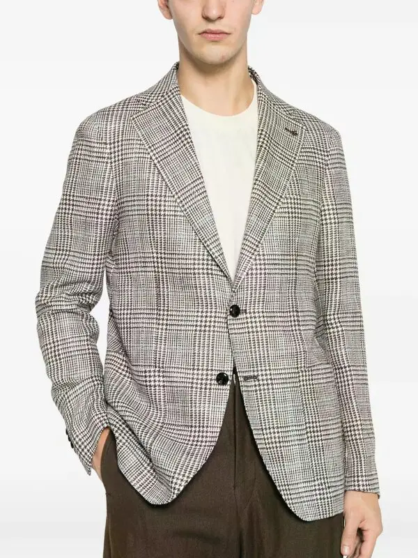 Tagliatore Checked-pattern Blazer - Neutrals