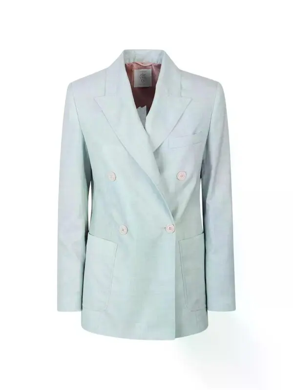 Eleventy Double-breasted Jacket - Blue