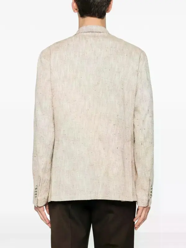 Tagliatore Peak-lapel Double-breasted Blazer - Neutrals