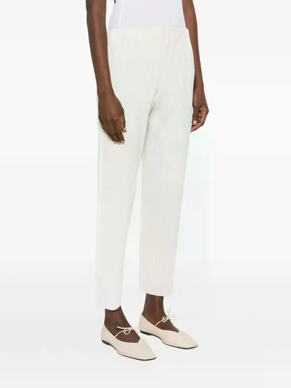 Issey Miyake Pleated Cropped Trousers