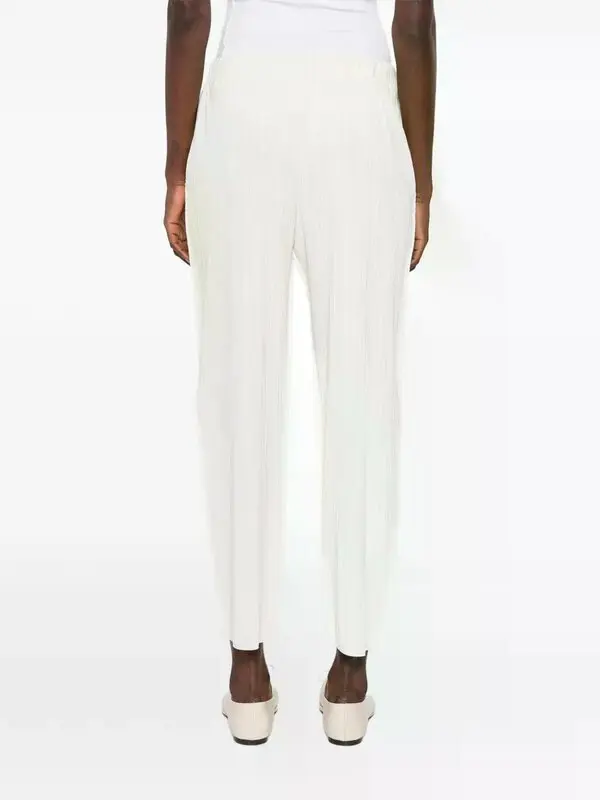 Issey Miyake Pleated Cropped Trousers