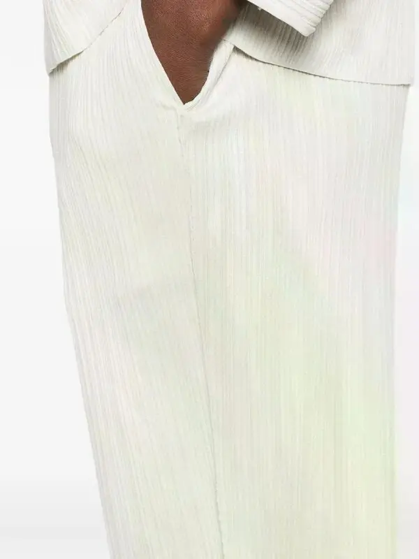 Issey Miyake Pleated Cropped Trousers