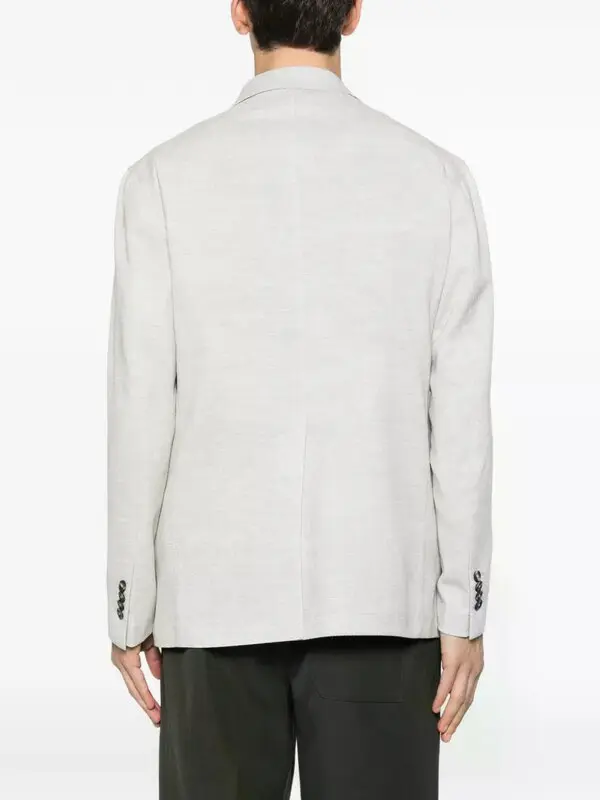 Tagliatore Double-breasted Blazer With Peak Lapels - Grey