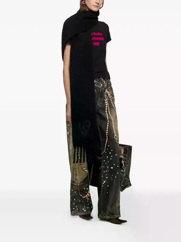 Acne Studios Fringe Scarf - Black