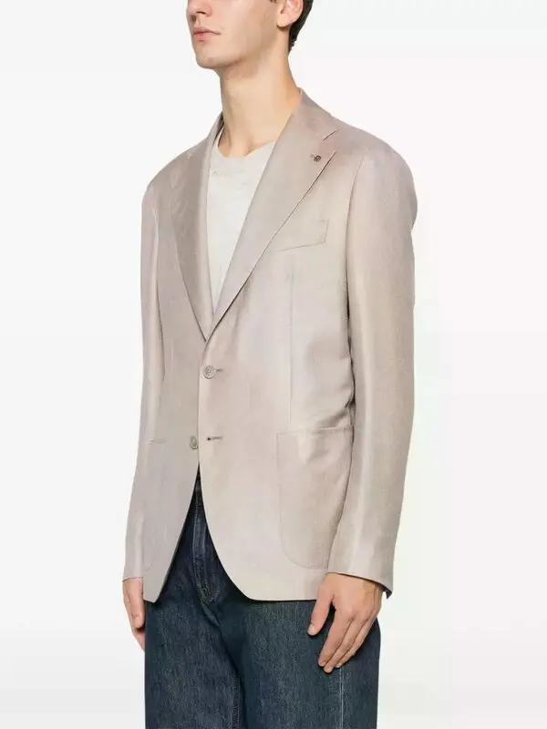 Tagliatore Logo-detail Blazer - Neutrals