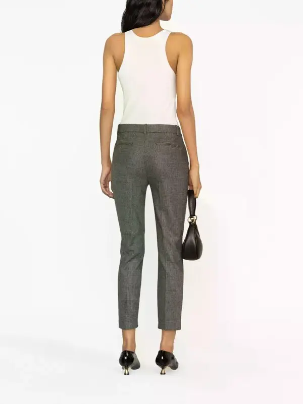 Pinko Bello Checkered Slim-fit Trousers