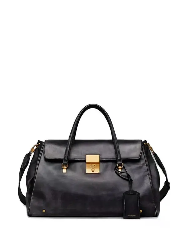 Thom Browne Distressed Leather Duffle Bag
