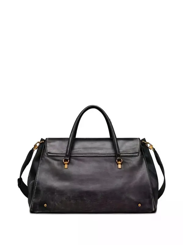 Thom Browne Distressed Leather Duffle Bag