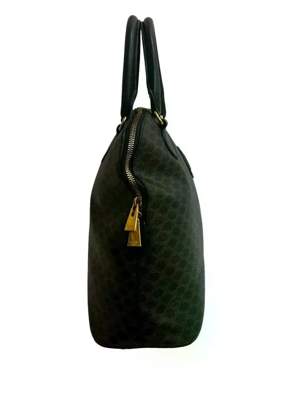Celine 1998 Macadam Coated Canvas Dome Handbag