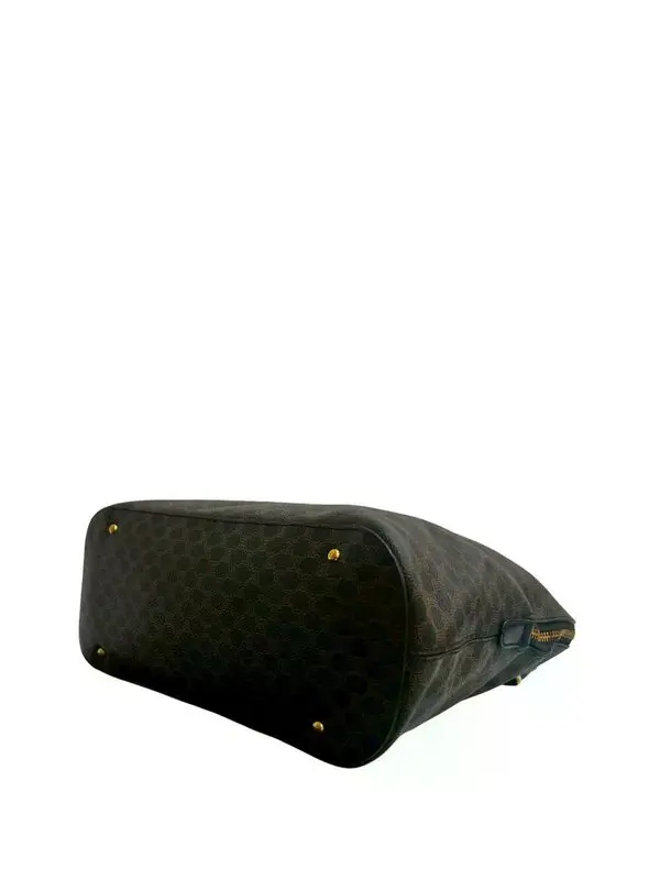 Celine 1998 Macadam Coated Canvas Dome Handbag