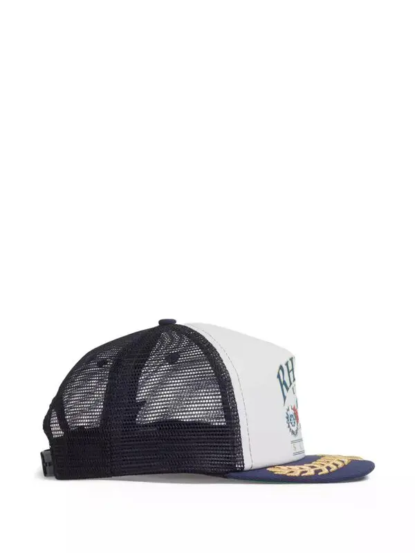 Rhude Embroidery Baseball Cap - White