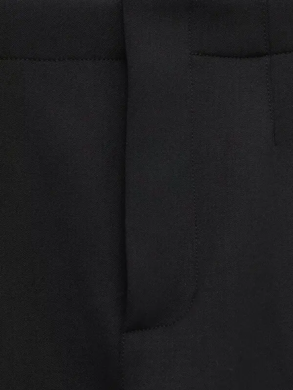 Jacquemus Mid-rise Wool Curved Leg Trousers