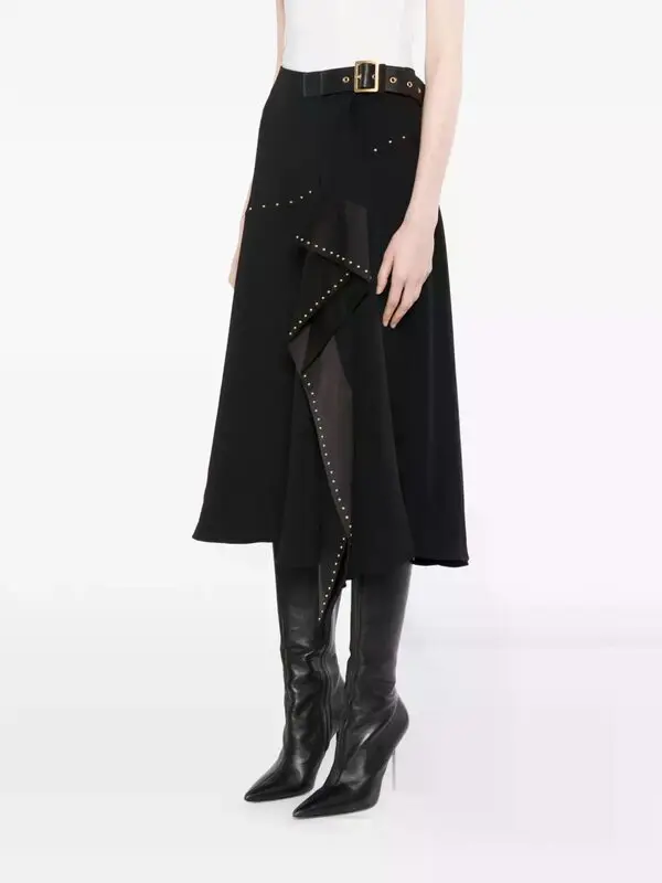 Karl Lagerfeld Stud-embellished Midi Skirt