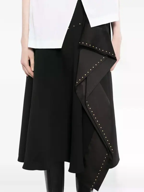 Karl Lagerfeld Stud-embellished Midi Skirt