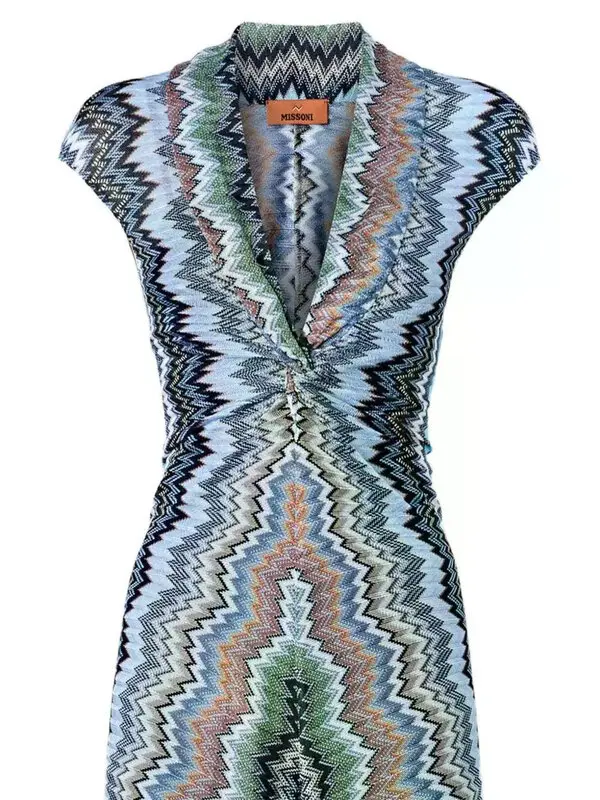 Missoni Chevron V-neck Maxi Dress