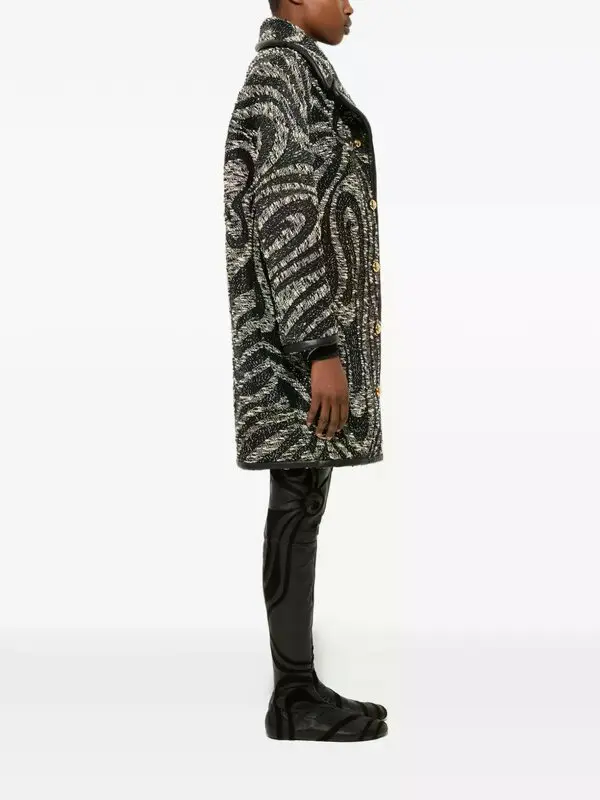 Emilio Pucci Tweed Patterned Coat