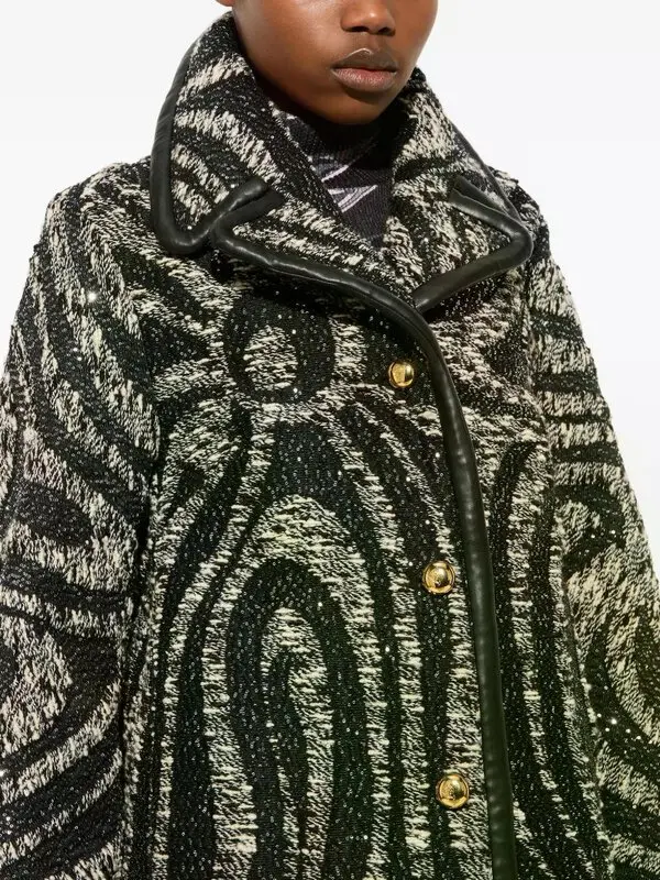 Emilio Pucci Tweed Patterned Coat